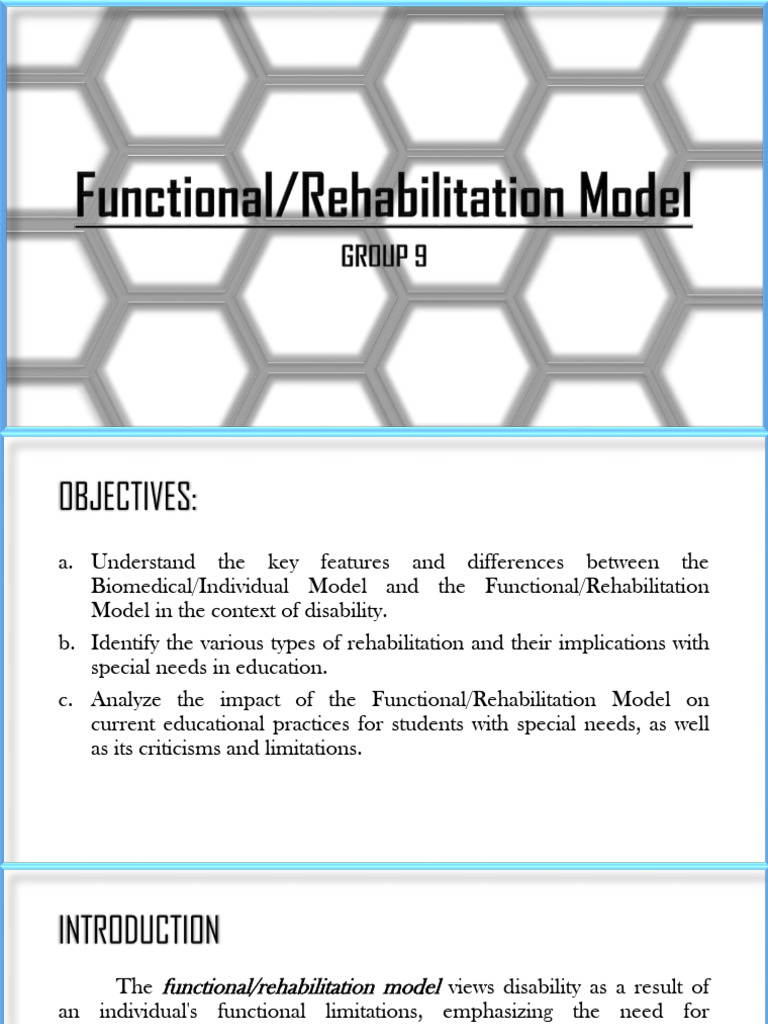 ED 7 - Group 9 - BMO - Functional or Rehabilitation Model | PDF ...