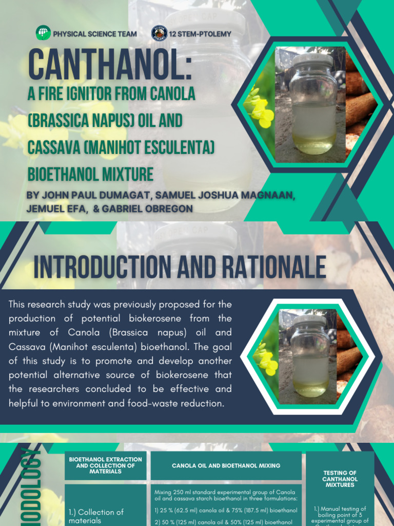 SIP PPT PS Dumagat Group 6 Ptolemy | PDF | Ethanol | Rapeseed