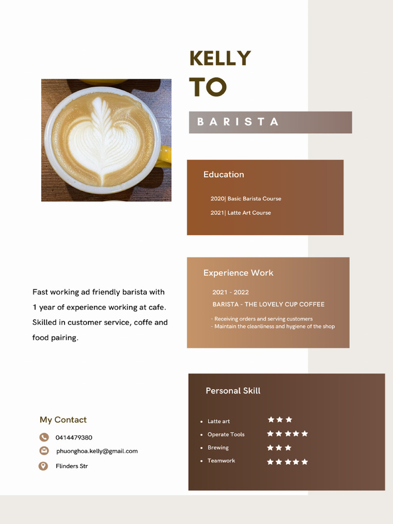 Barista CV | PDF