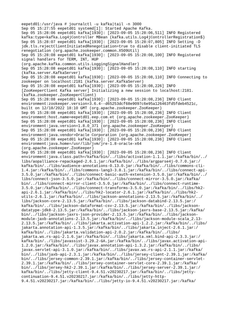 Kafka Service Startup Logs Analysis | PDF | Computing