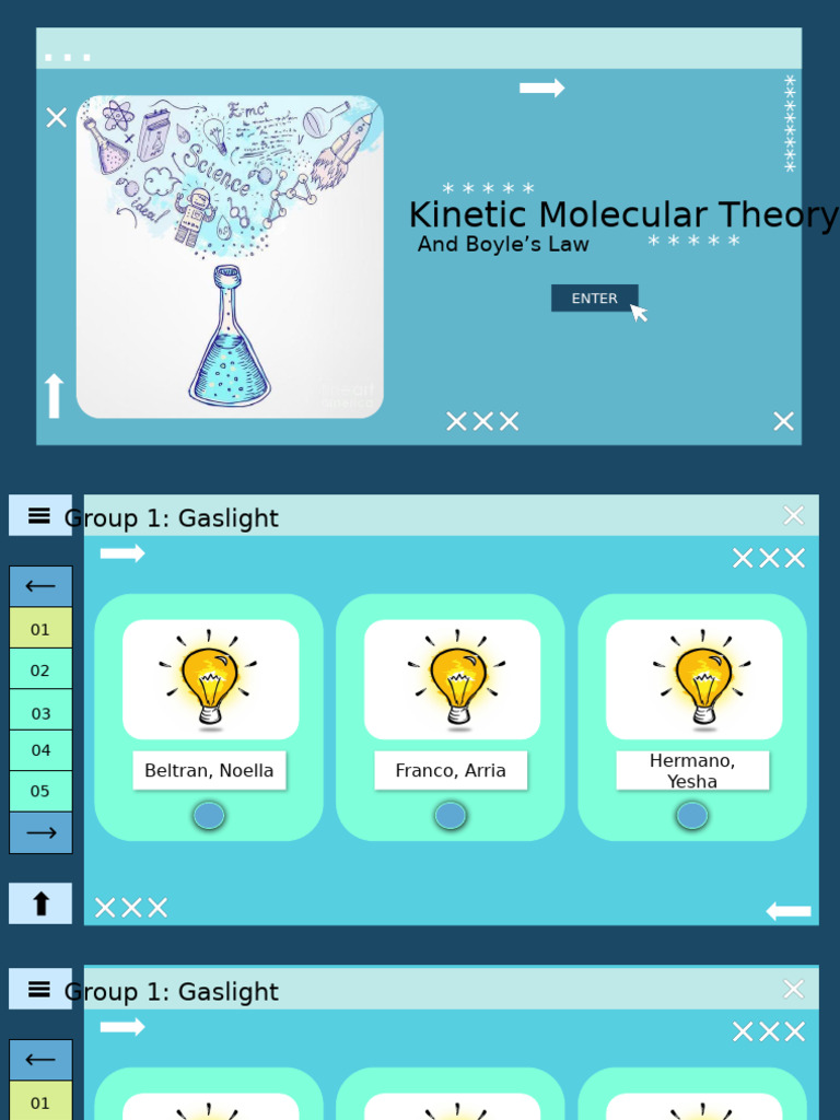 Kinetic Molecular Theory-Chem - grp1 | PDF | Gases | Molecules