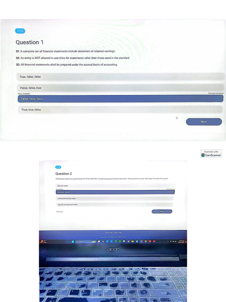 Financial Statements Part 1 | PDF