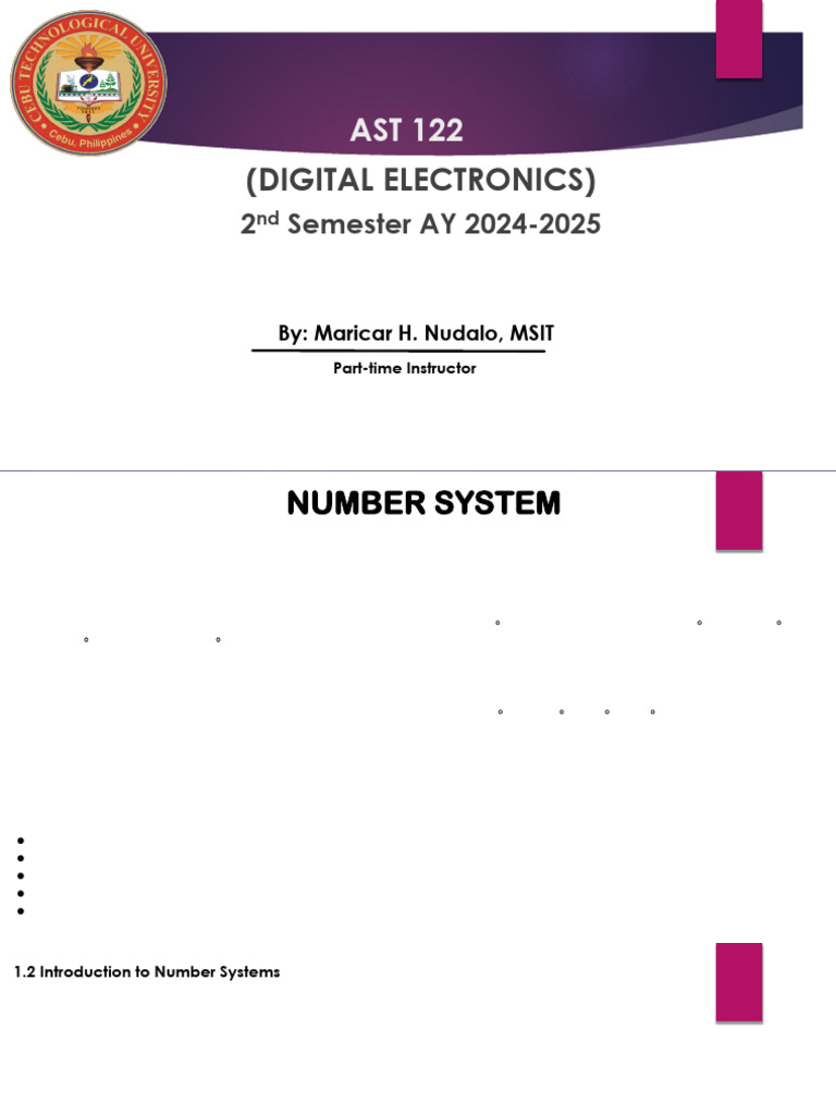 Number-System Presentation | PDF | Arithmetic | Notation