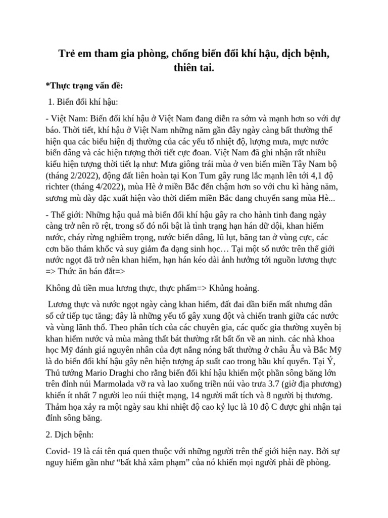 Dien Dan Tre em BN 2023 | PDF