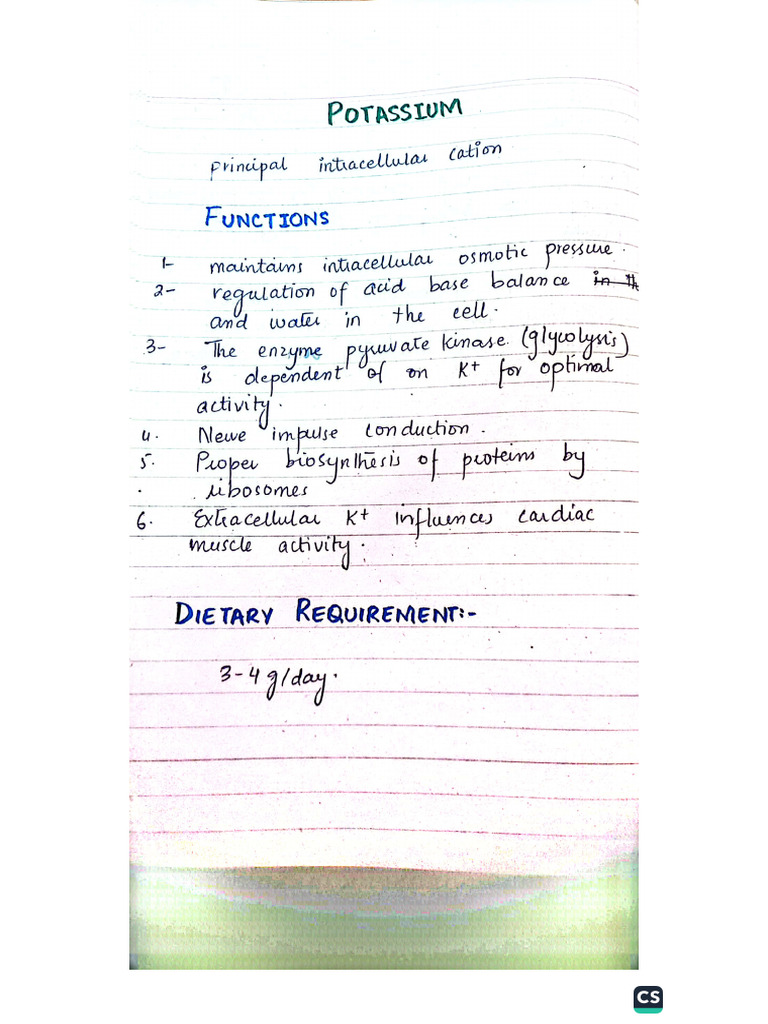 Renal Biochemistry Notes | PDF