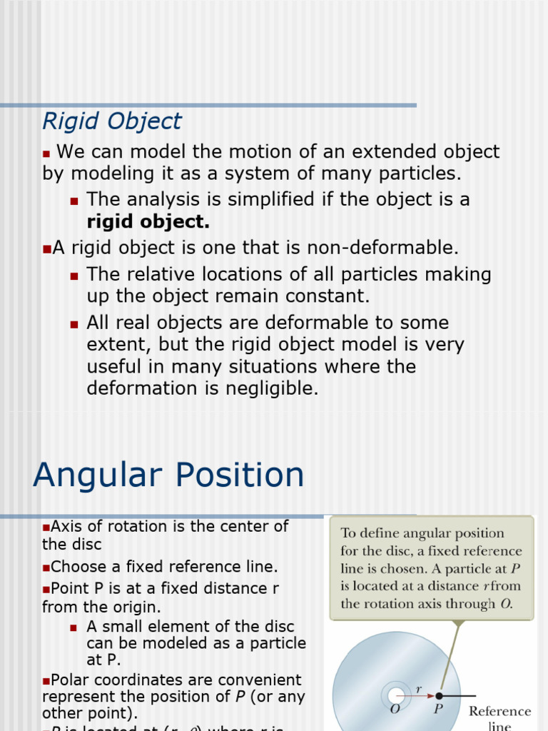 Ch7 Rotational Motion | PDF | Rotation Around A Fixed Axis | Kinematics