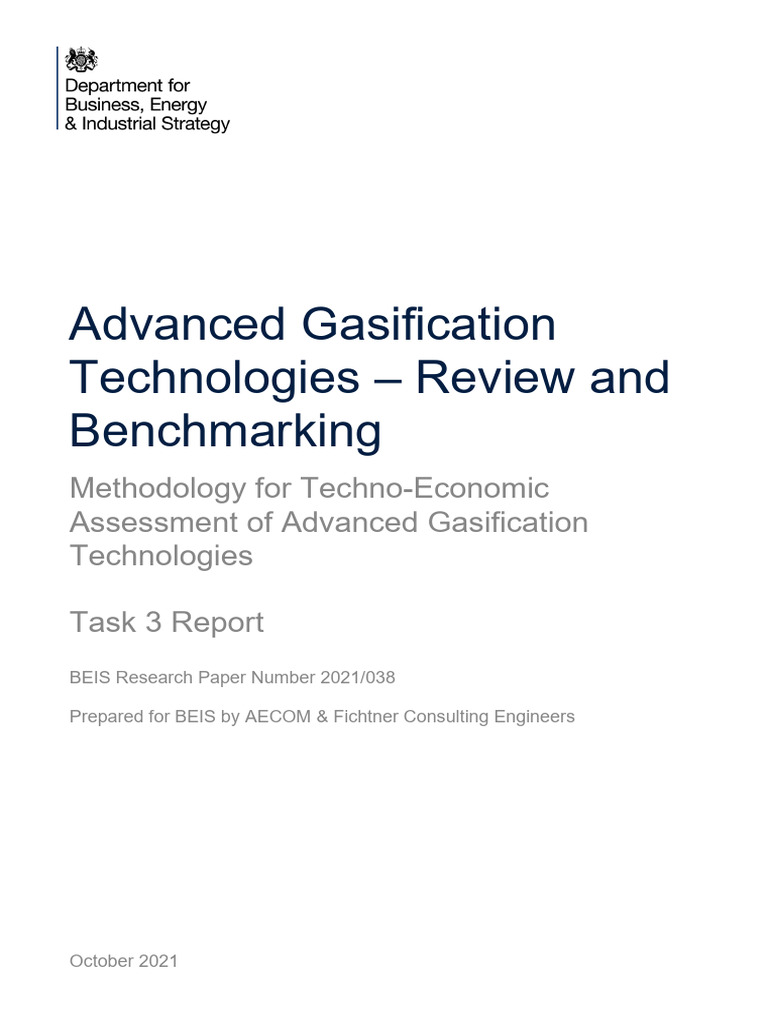 Agt Benchmarking Task 3 Report | PDF | Waste | Gasification