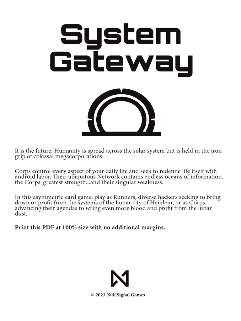 SystemGatewayEnglish-A4 Printable Sheets 3x | PDF