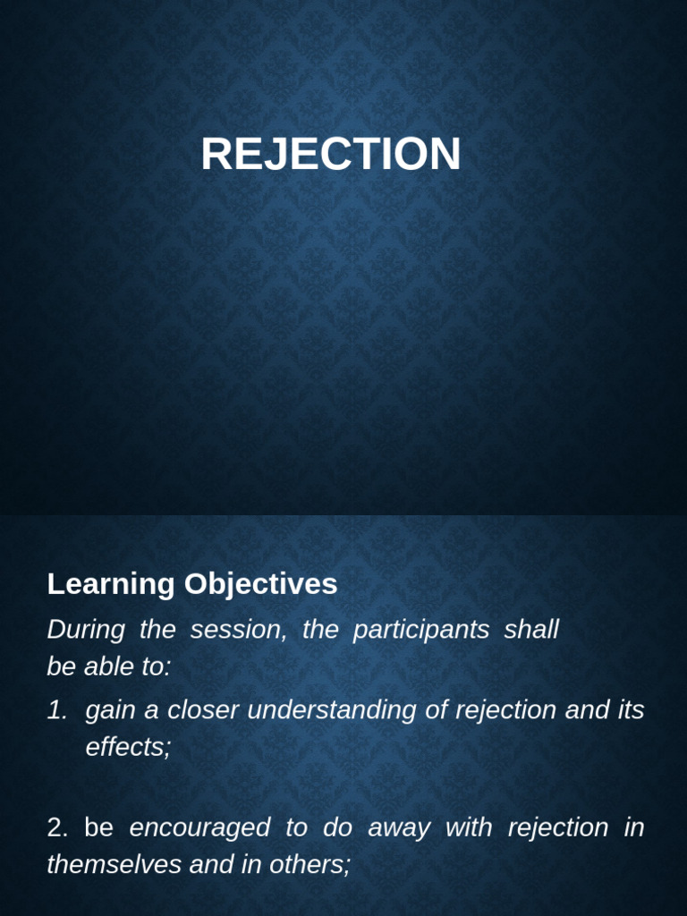 November-9-lesson-on-REJECTION | PDF | Trinity