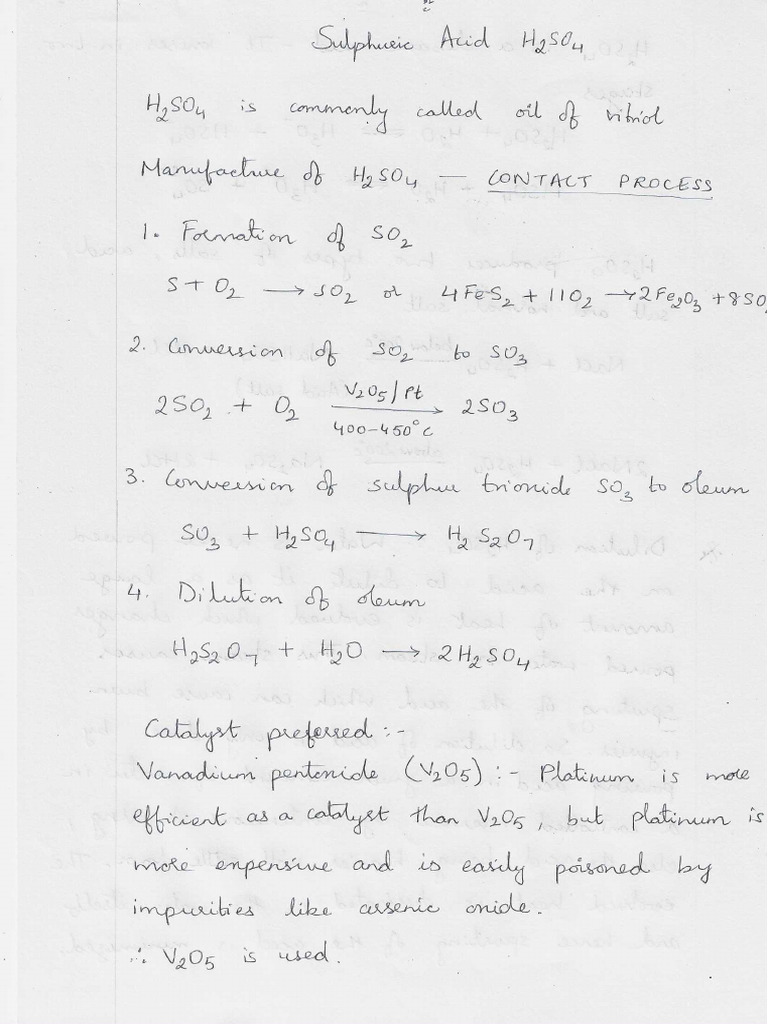 Sulphuric Acid Pdf