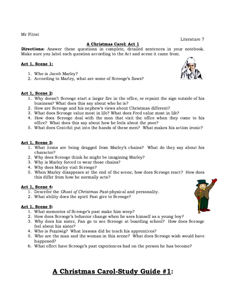 Literature 7: A Christmas Carol | PDF | Ebenezer Scrooge | A Christmas ...