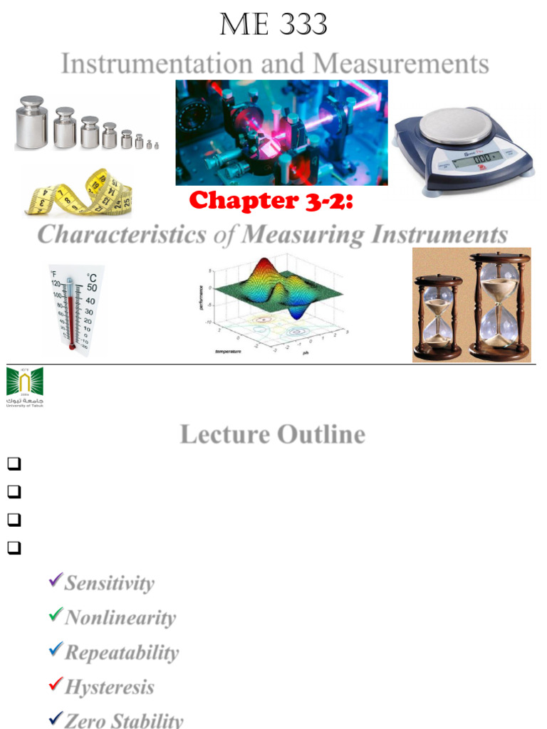 Chapter 3 _ Lecture 2 _ Characteristics of Measuring Instruments | PDF ...