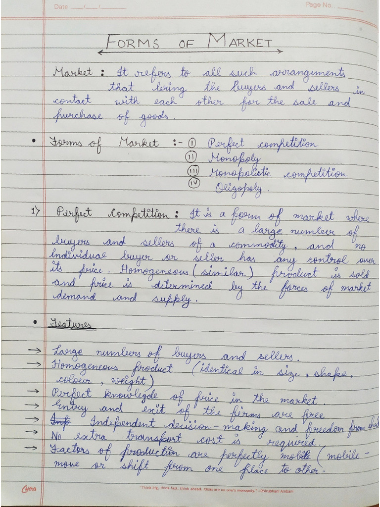 Forms of Market | PDF