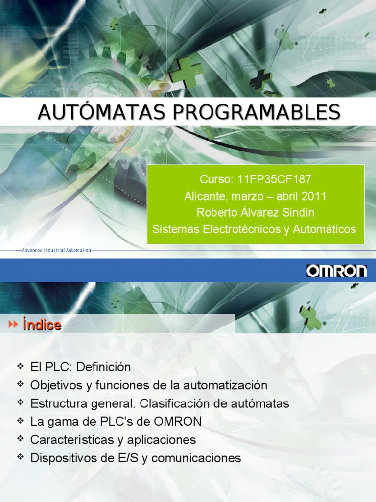 Autómatas Programables OMRON: Guía Completa | PDF | Controlador lógico ...