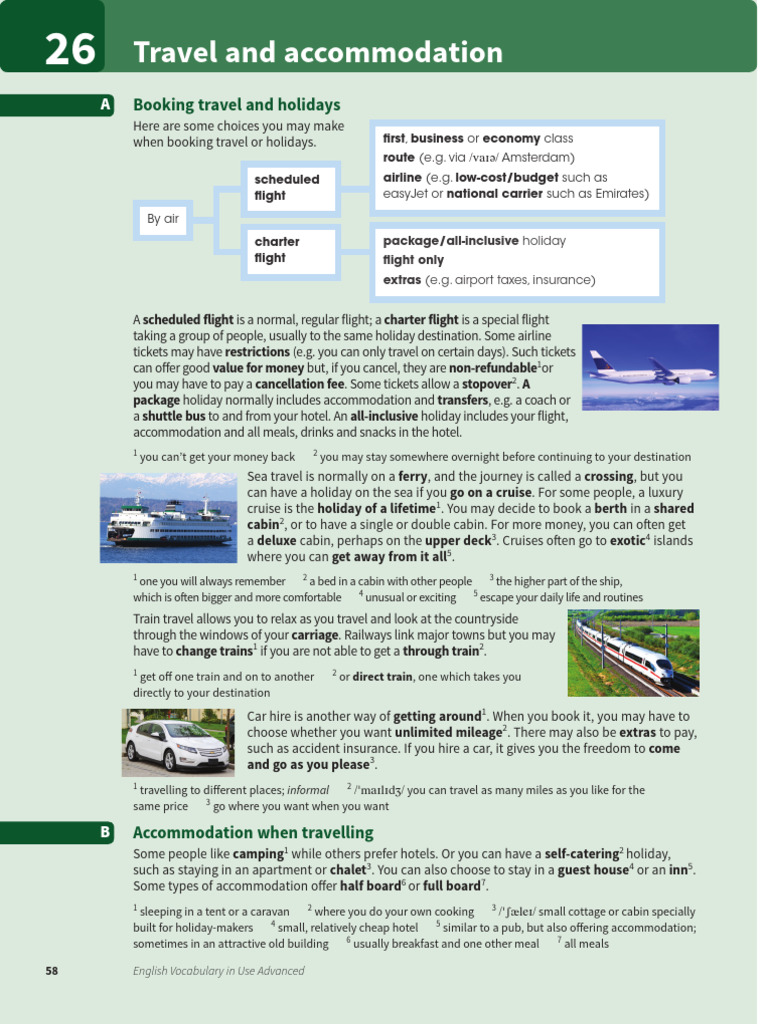 Travelling Vocabulary | PDF | Low Cost Carrier | Transport