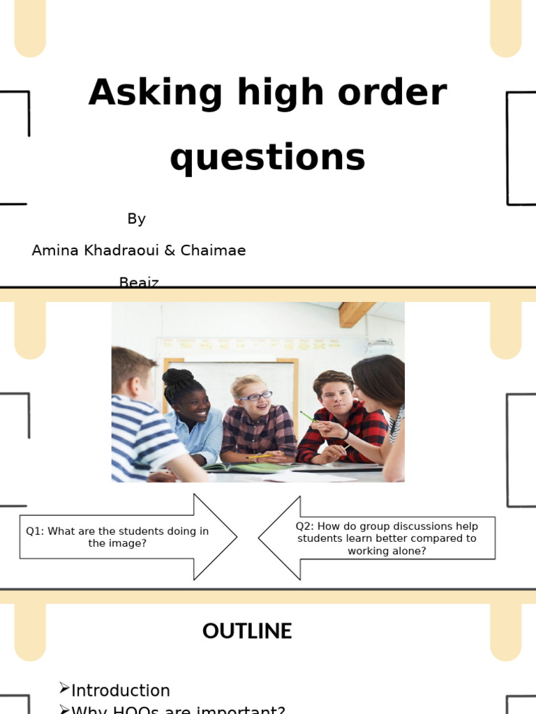 Asking High Order Questions | PDF | Critical Thinking | Thought