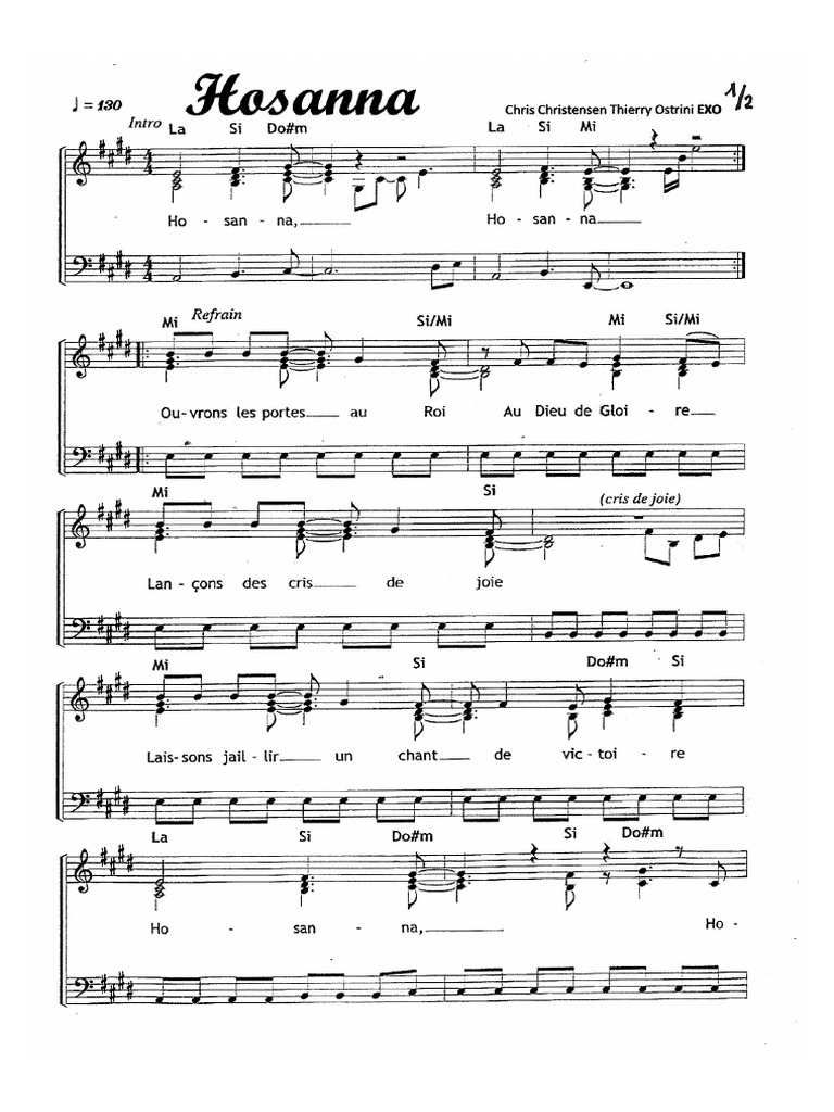 Hosanna_Exo | PDF