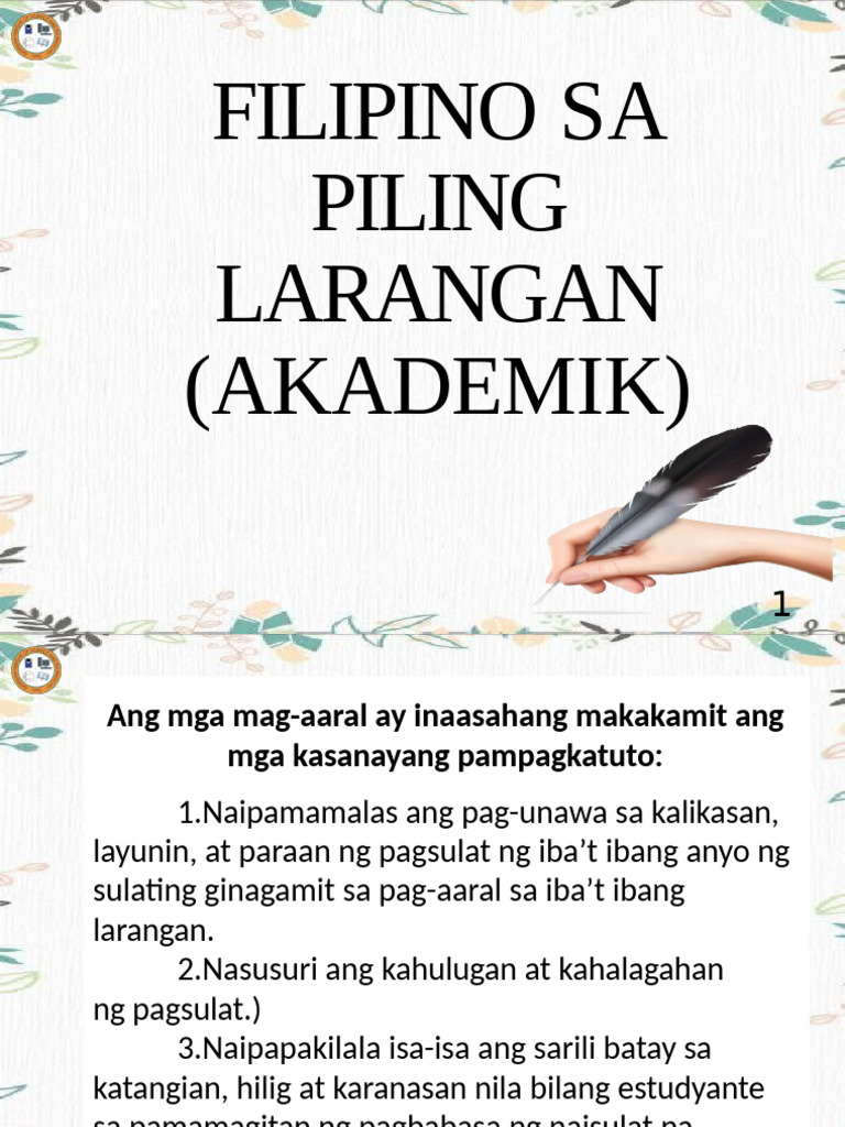 1.-F. 2week Pagsulat | PDF