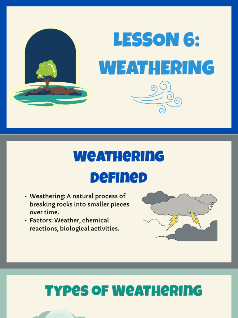 GRP2 Weathering and Works of Rivers | PDF | Weathering | Rock (Geology)