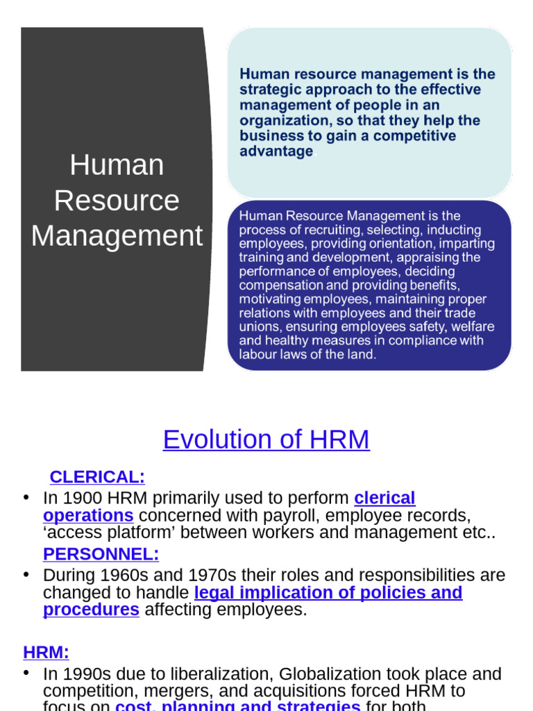 Human Resource Management-1 | PDF | Human Resource Management | Employment
