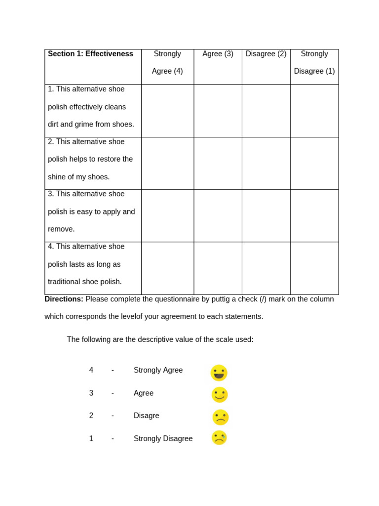 Sample Questionnares (Draft) | PDF | Risk