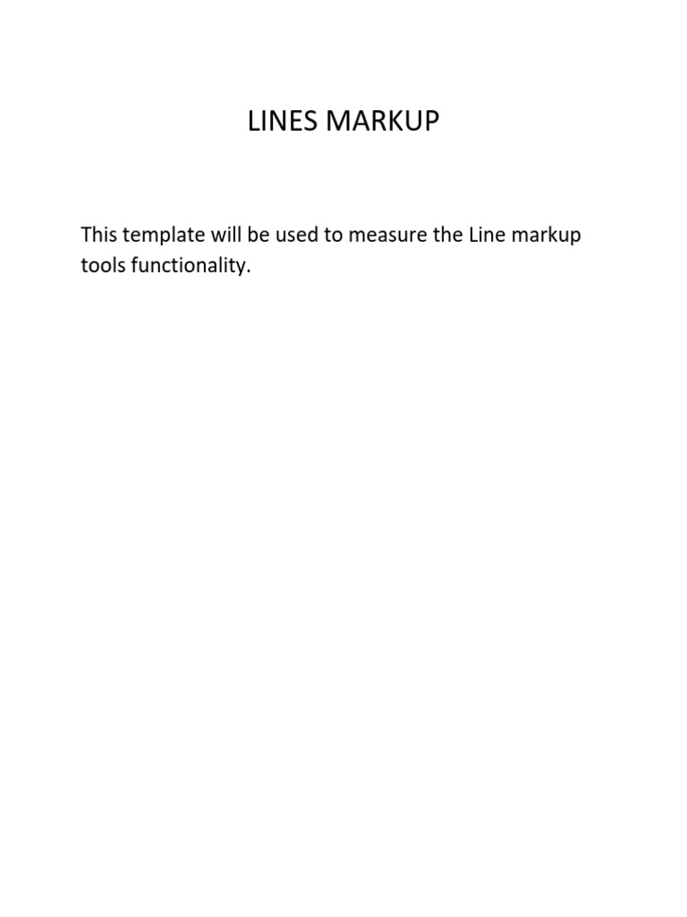 Lines Markup | PDF