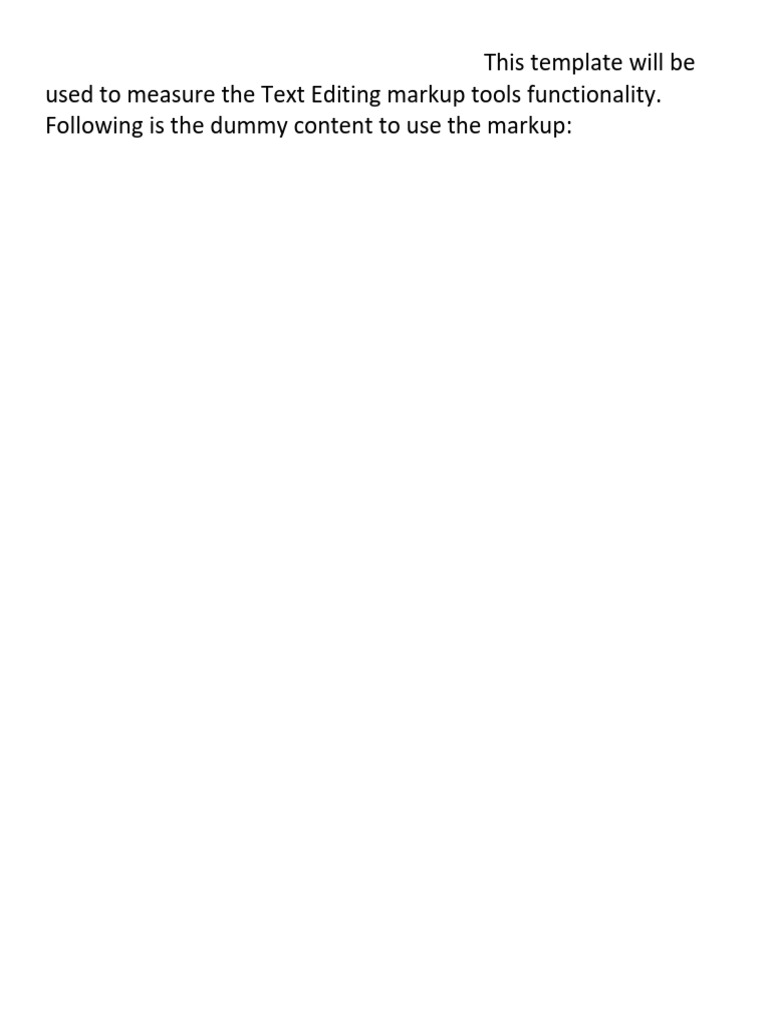 Text Editing Markup | PDF