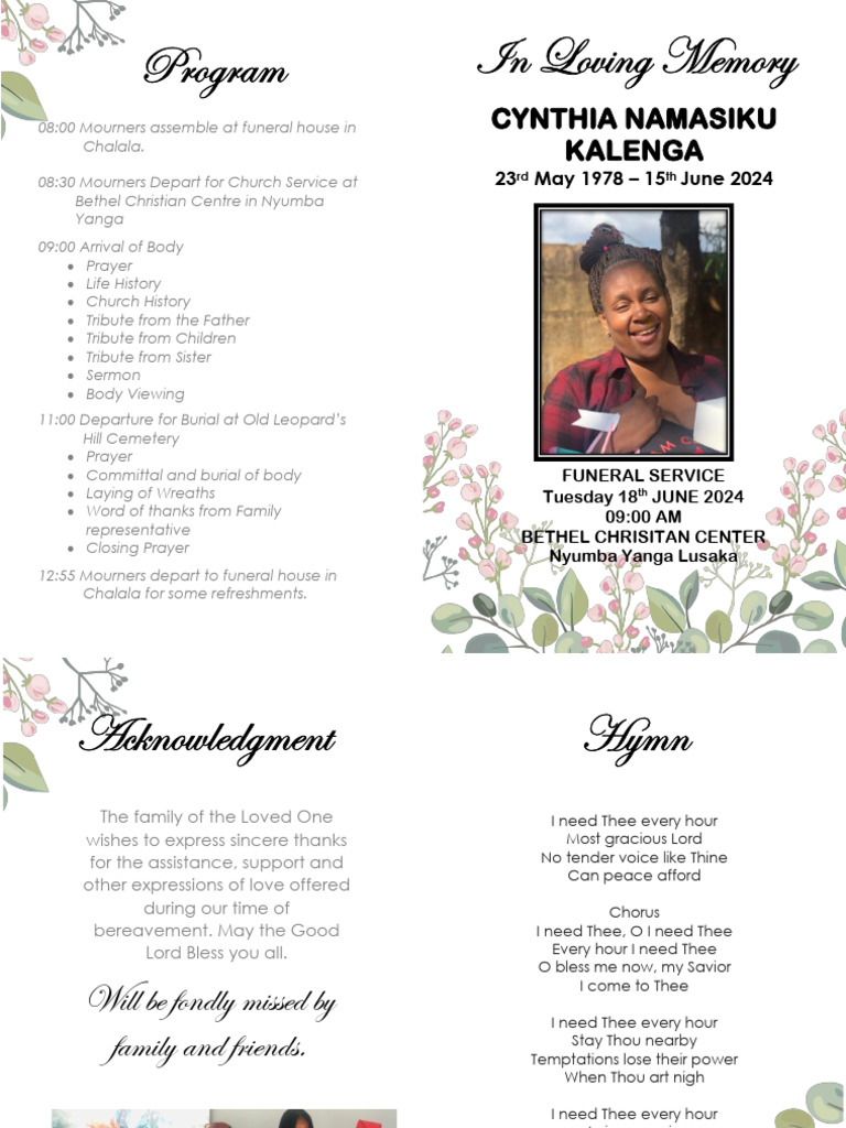 Funeral Program | PDF