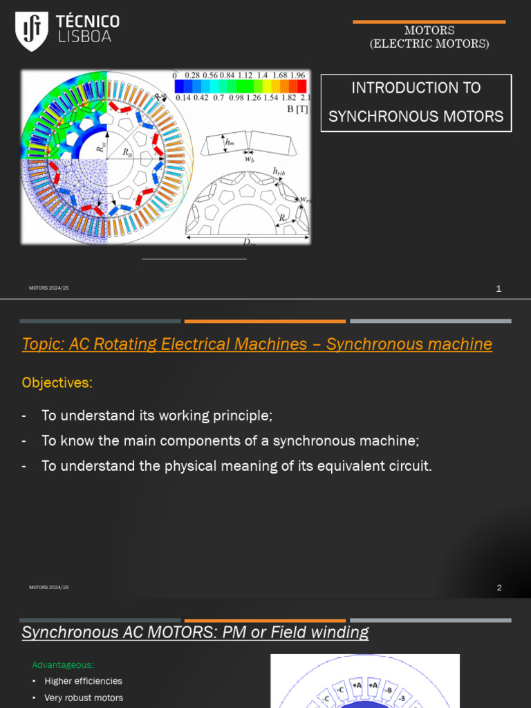 Synchronous Motors: Principles & Components | PDF | Electric Motor ...