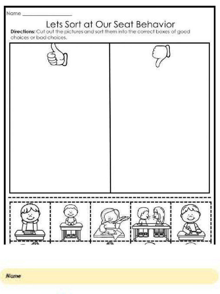 Behavior Worksheets | PDF