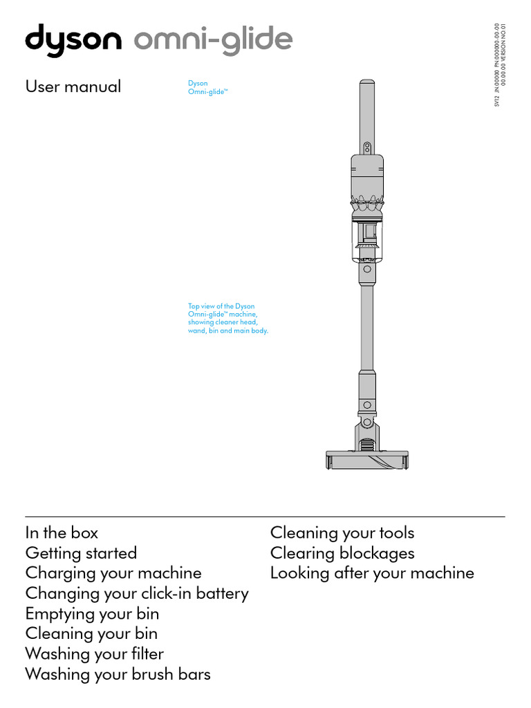 ANZ_674_dyson-omni-glide_user-manual | PDF | Vacuum Cleaner | Manufactured Goods