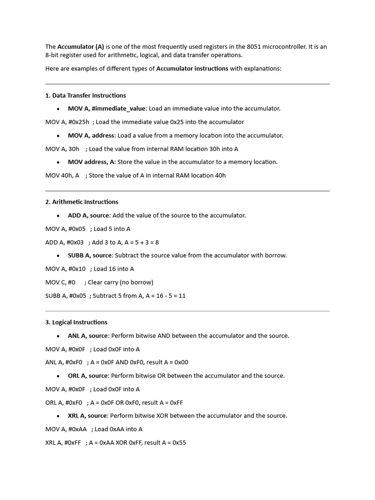 The Accumulator | PDF | Computer Engineering | Central Processing Unit