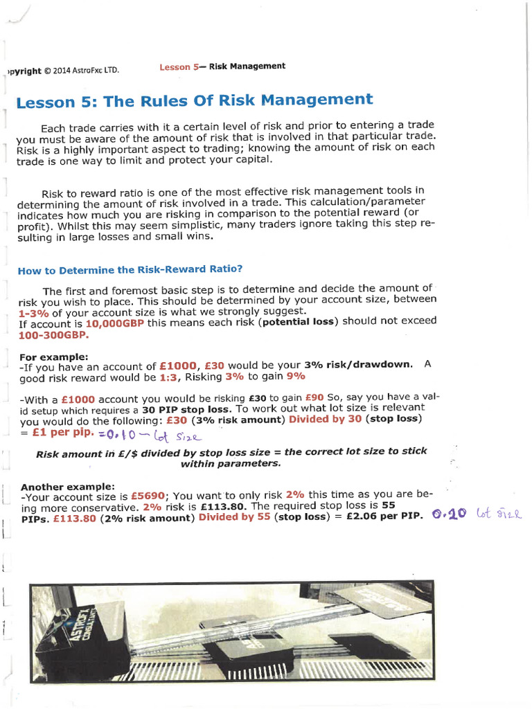 Lesson 5 Rules of Risk Management | PDF