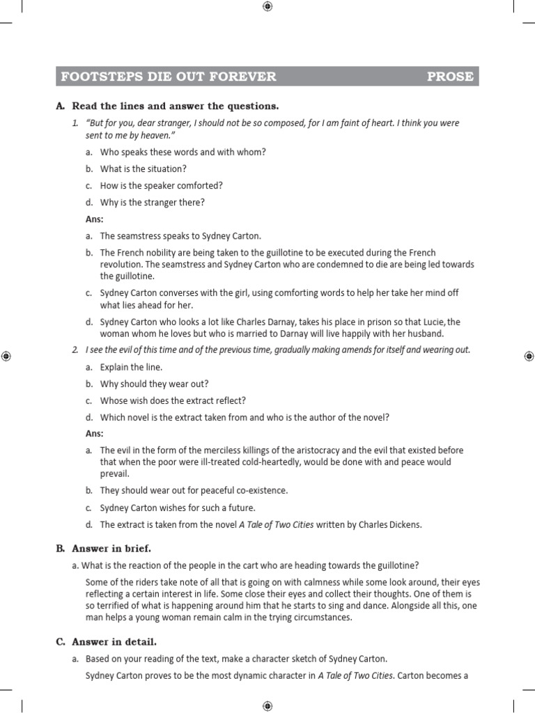 Sydney Carton's Sacrifice Explained | PDF