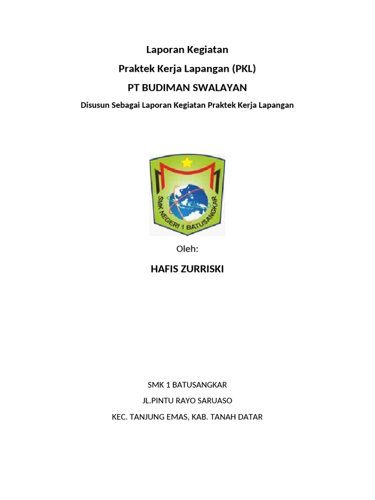 Laporan Kegiatan PKL HAFIS | PDF