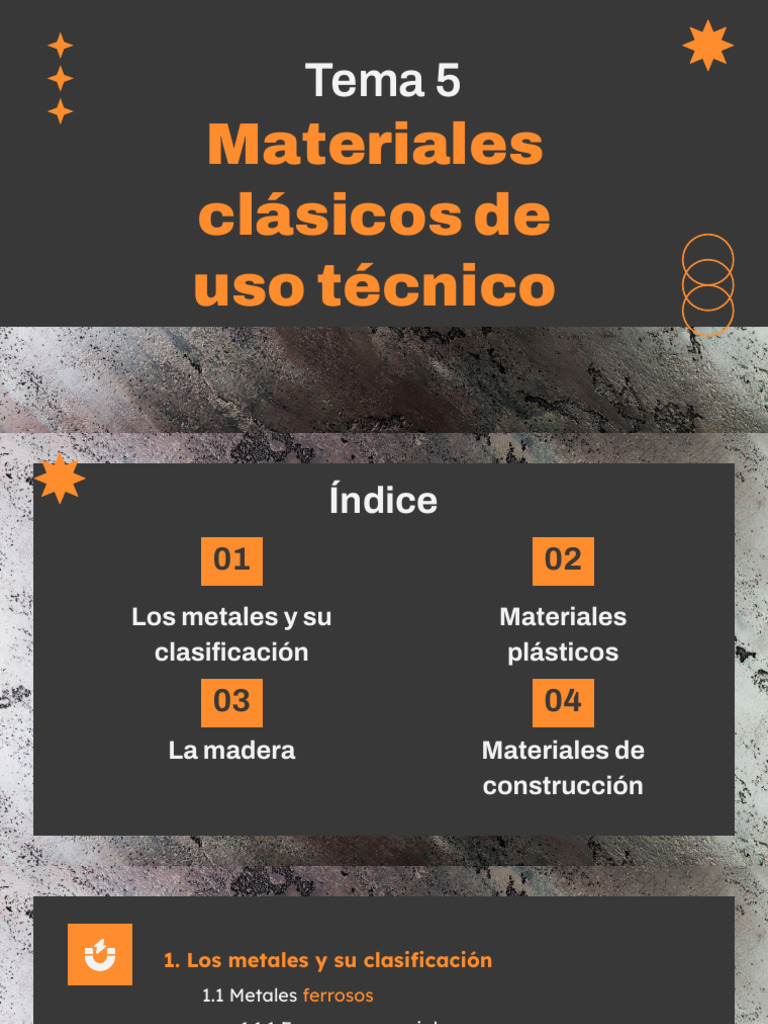 Tema 5 Materiales Clásicos de Uso Técnico | PDF | Polímeros | Madera