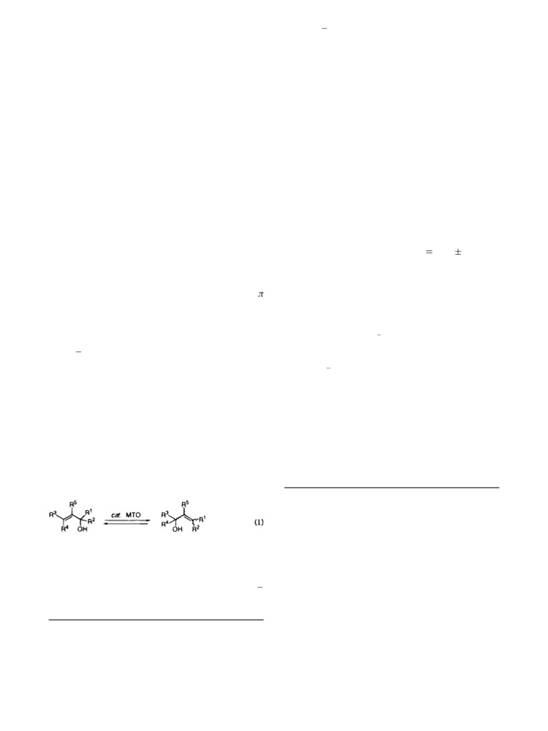 Rejacob Et Al 1998-1-3 Transposition of Allylic Alcohols Catalyzed by ...