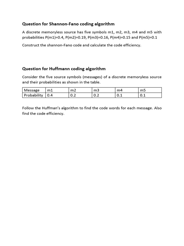 Question for Shannon | PDF