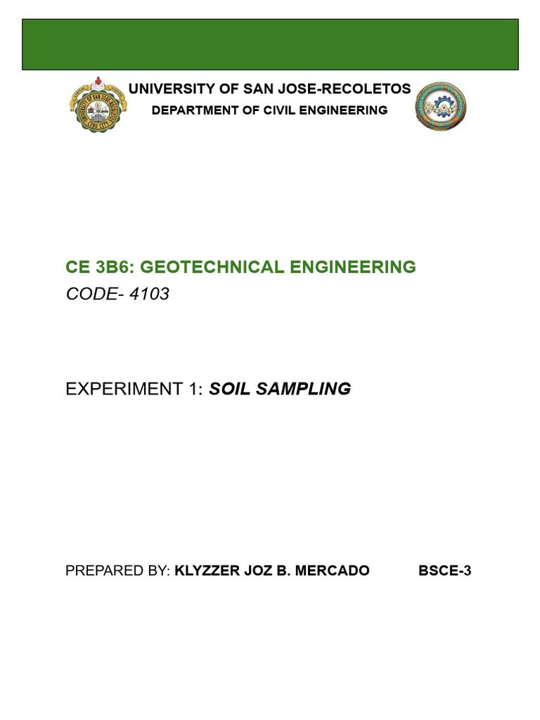 GEO_Report | PDF | Soil | Porosity