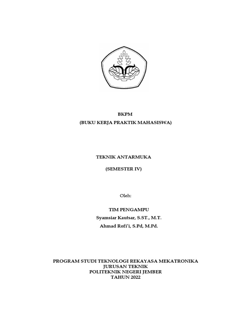 BKPM Teknik Antarmuka | PDF