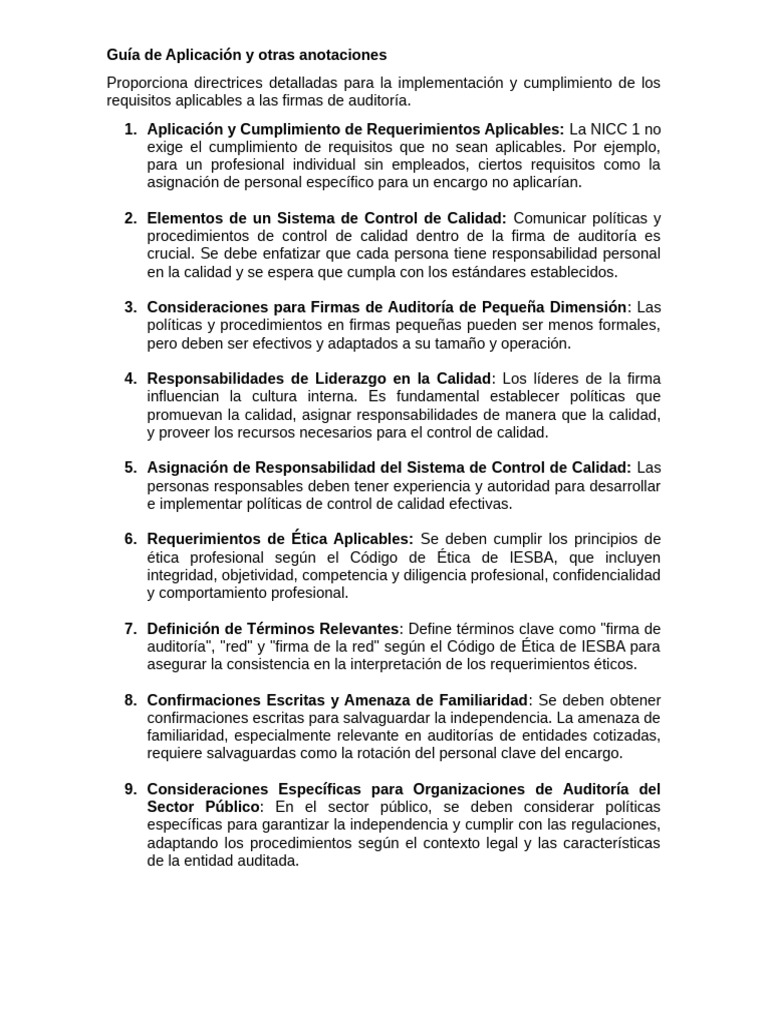 Sinthia Mendoza - NICC 1 - Guía de Aplicación y Otras Anotaciones | PDF ...