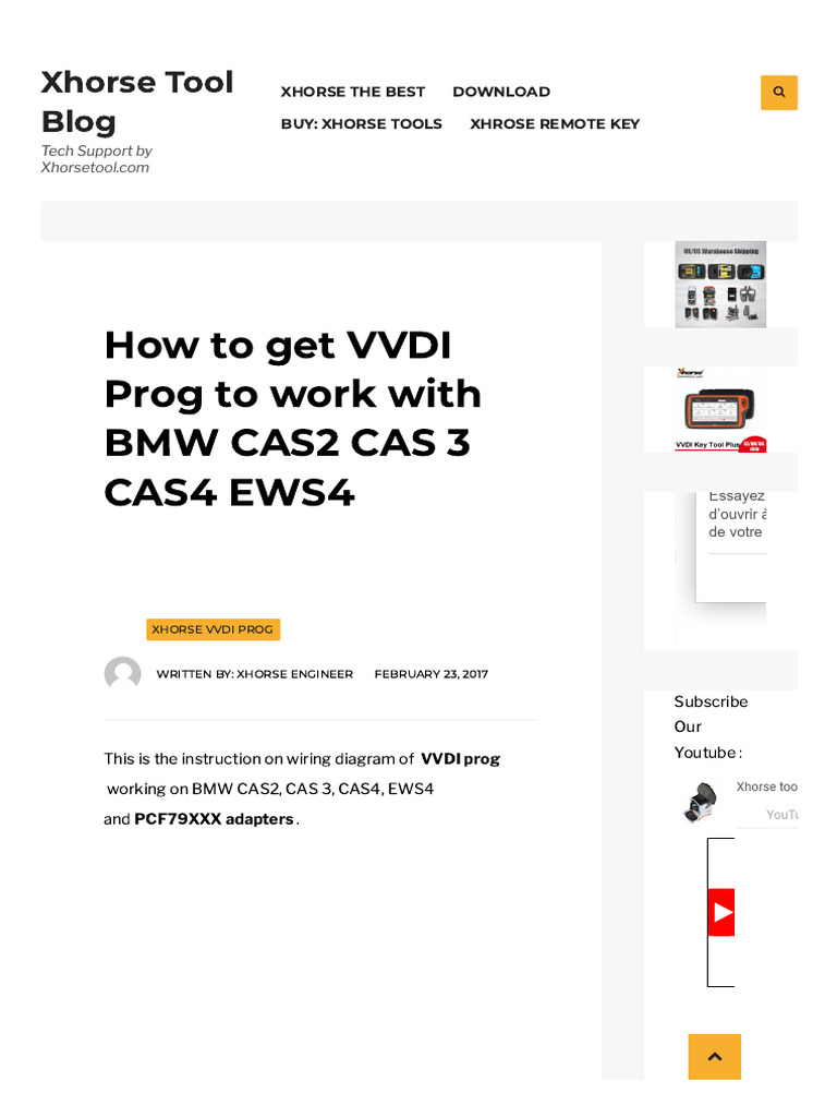 How To Get Vvdi Prog To Work With BMW Cas2 Cas 3 Cas4 Ews4 | PDF | Computing