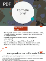 Formele Brief | PDF