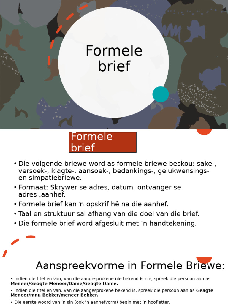 Formele Brief | PDF