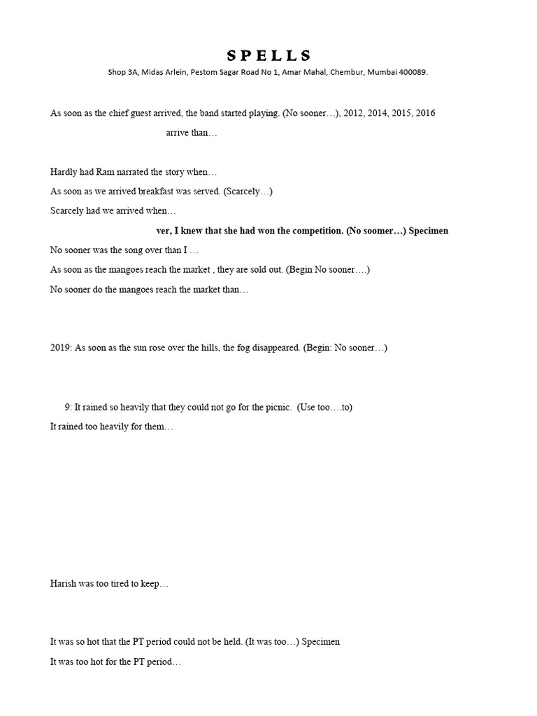 English Grammar Transformation Guide | PDF