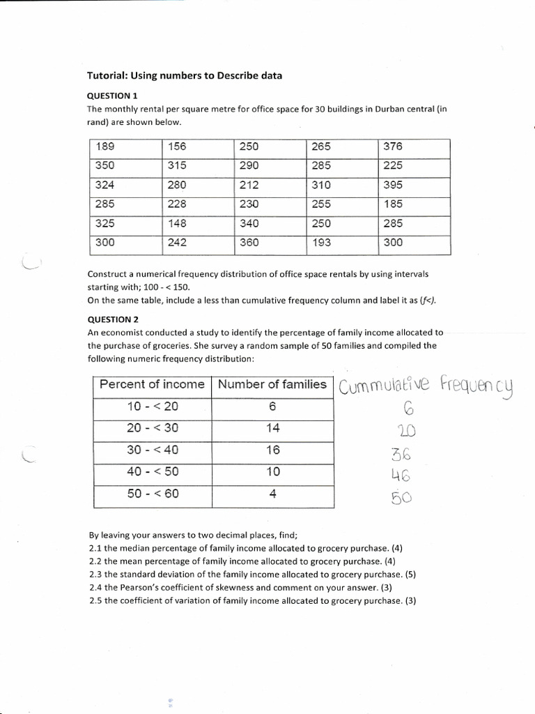 Chapter 3 Tutorial | PDF