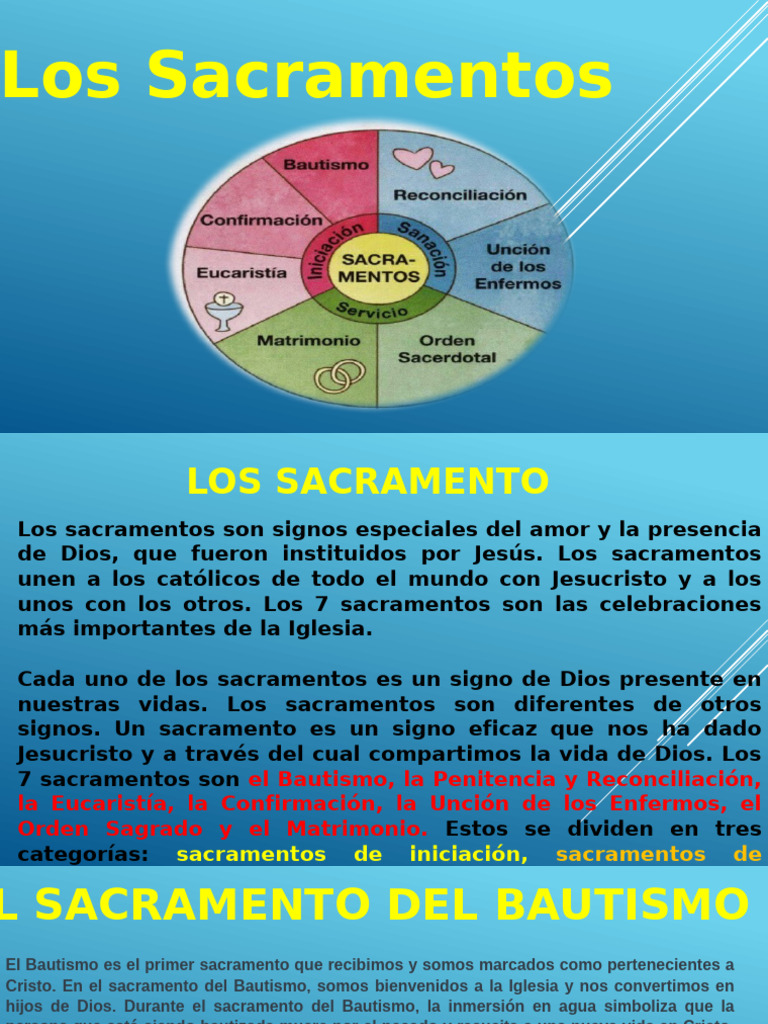 Los 7 Sacramentos de la Iglesia Católica | PDF | Sacramentos | Confirmación