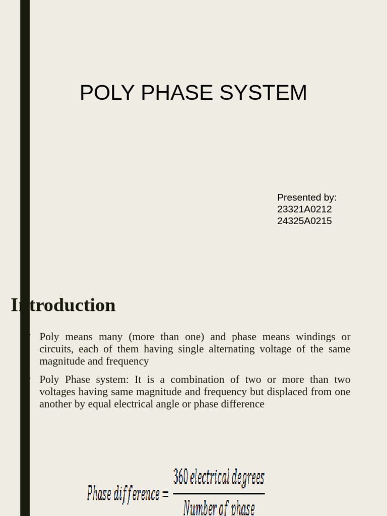Understanding Polyphase Systems | PDF | Electric Motor | Physical ...