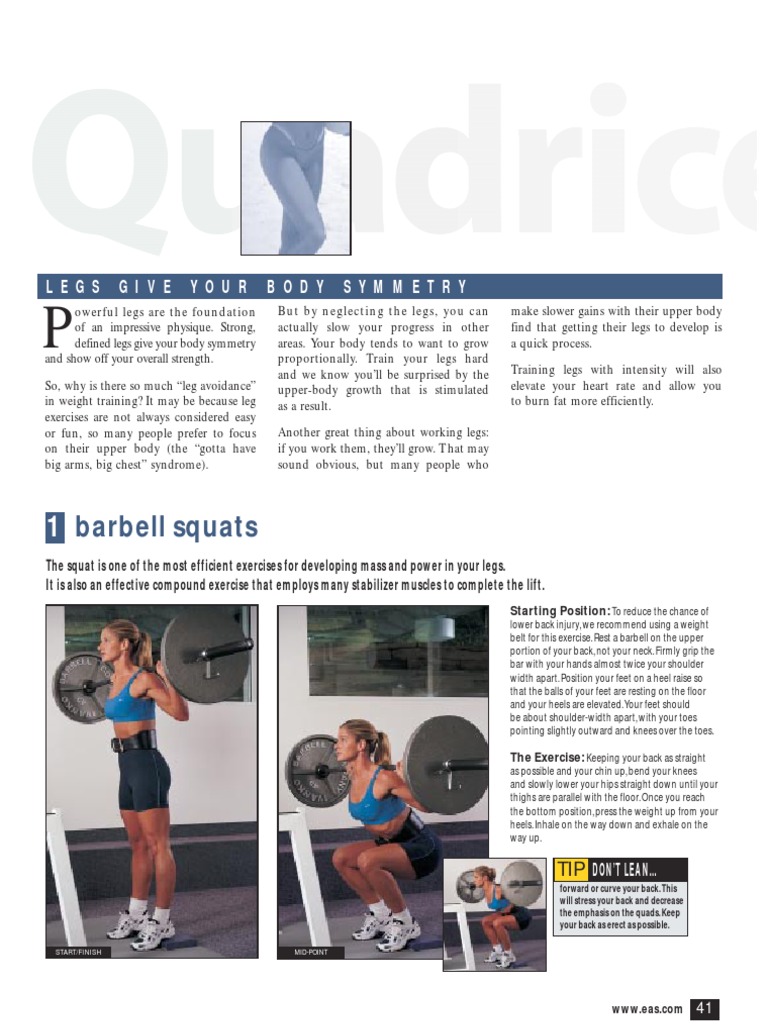 Body For Life - Leg Training | Download Free PDF | Musculoskeletal ...