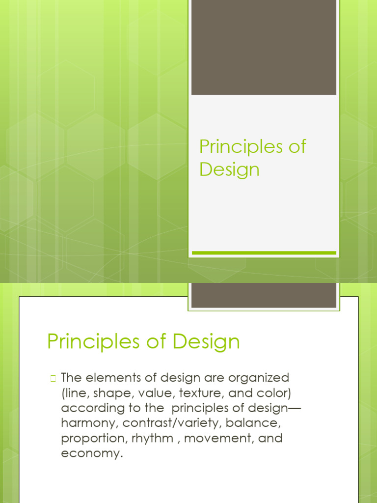 Principle of design (1) | PDF | Composition (Visual Arts) | Symmetry